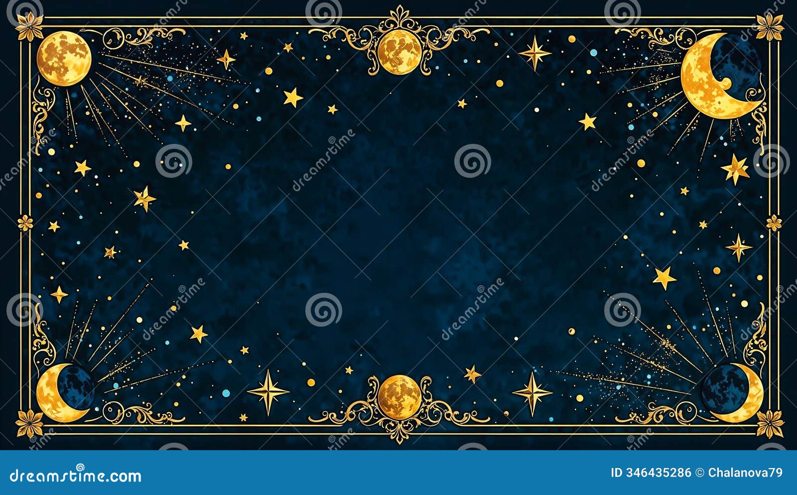 Magic Frame Banner for Astrology, Divination, Magic, Taro, Pattern ...