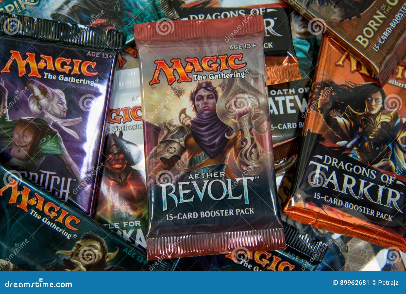 Magic the Gathering Booster Packs Editorial Photo - Image of editorial ...