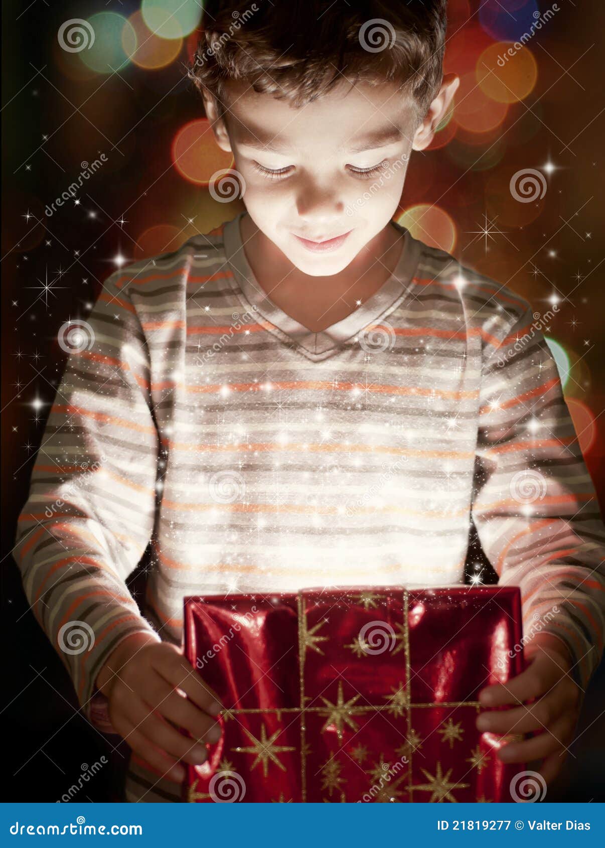 Magic gift stock image. Image of caucasian, happy, giftbox - 21819277