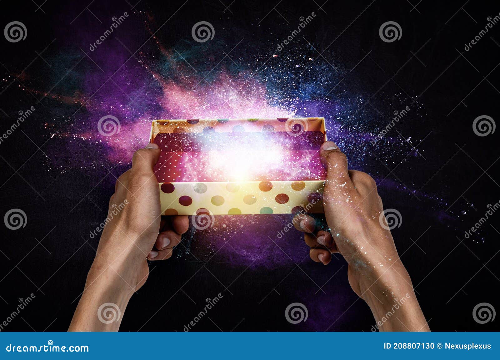 Magic Gift Box Image . Mixed Media Stock Photo - Image of celebration ...