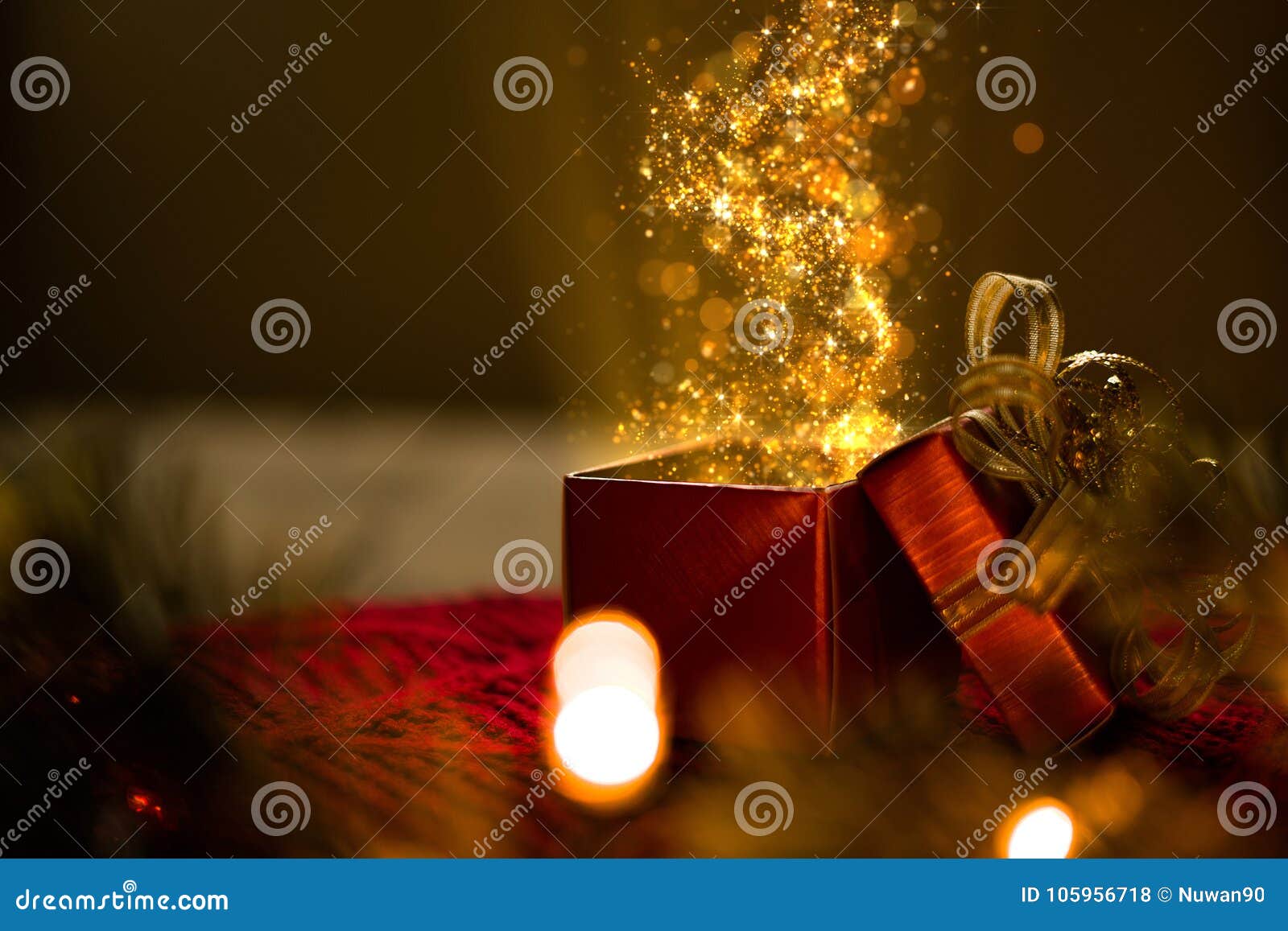Magic Gift Box stock photo. Image of birthday, holiday - 105956718