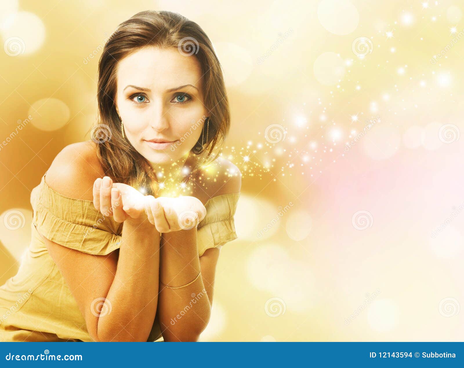 Magic Girl stock photo. Image of glitter, magic, astrology - 12143594