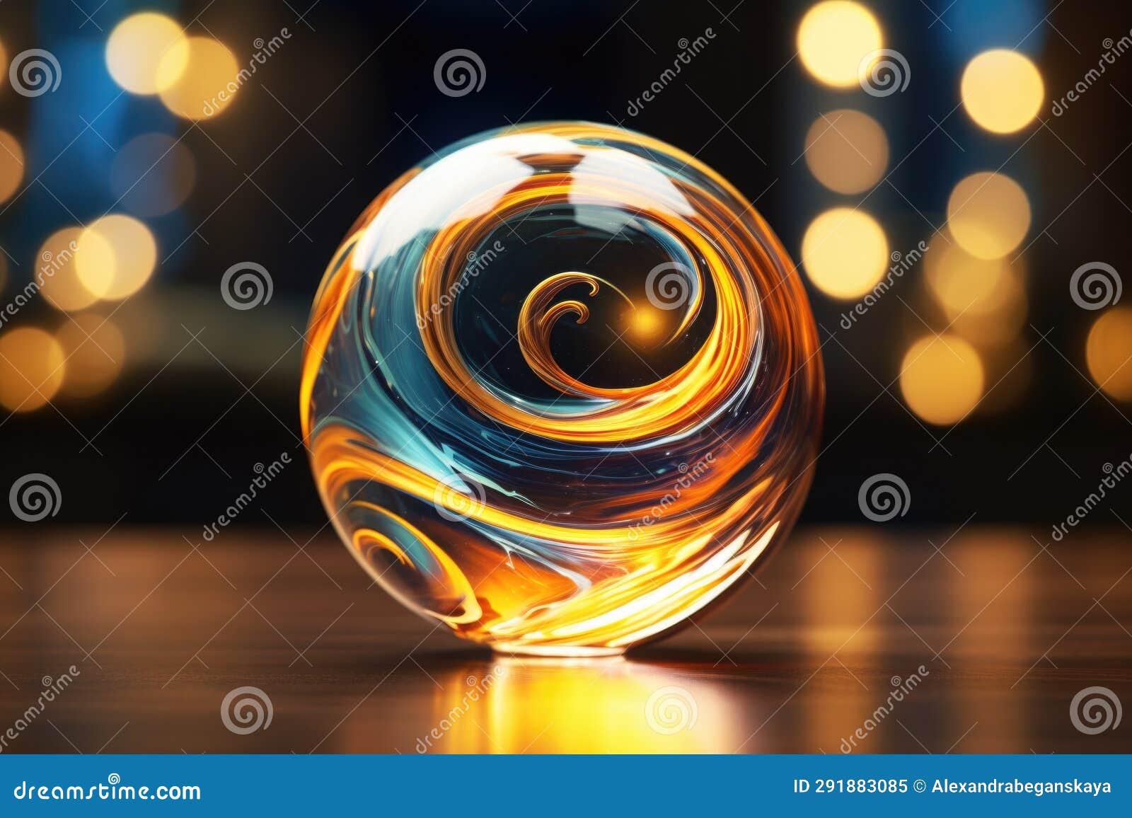 Glass magic ball stock illustration. Illustration of vision - 291883085