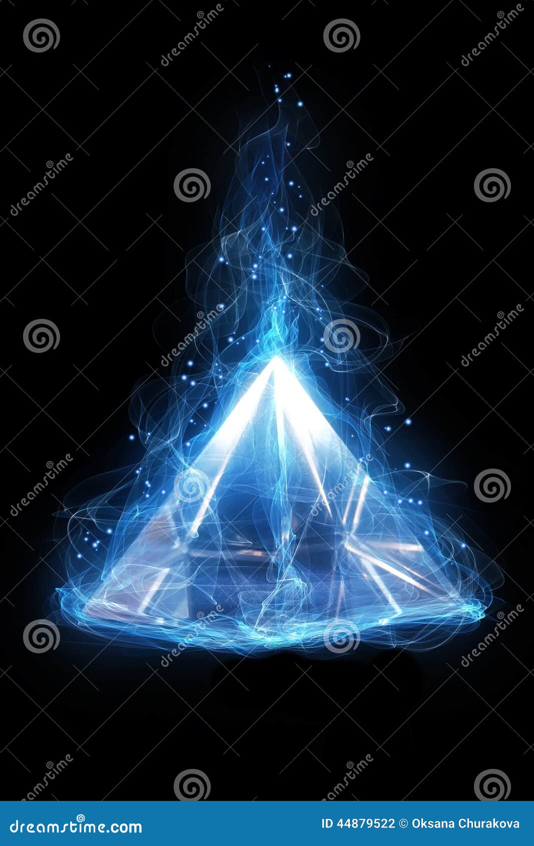 Magic glass pyramid stock illustration. Illustration of esoteric - 44879522