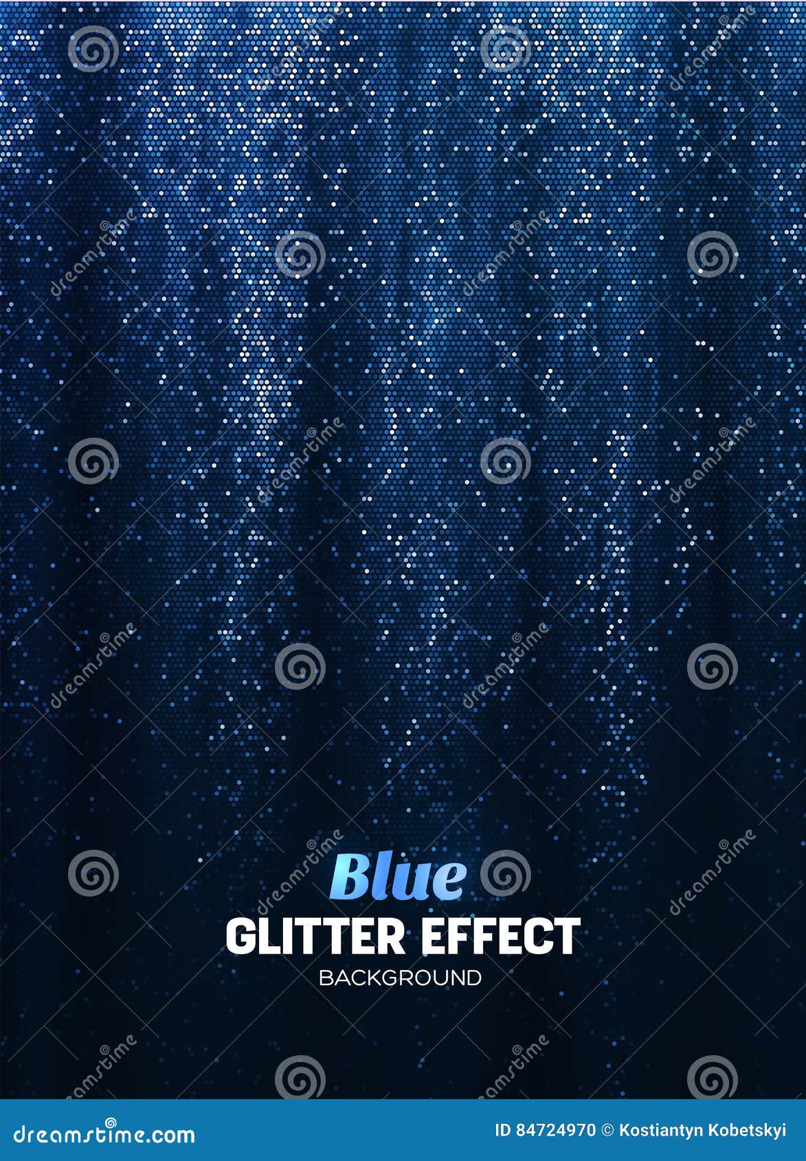 Magic Glitter Background In Blue Color. Poster Backdrop With Shine ...