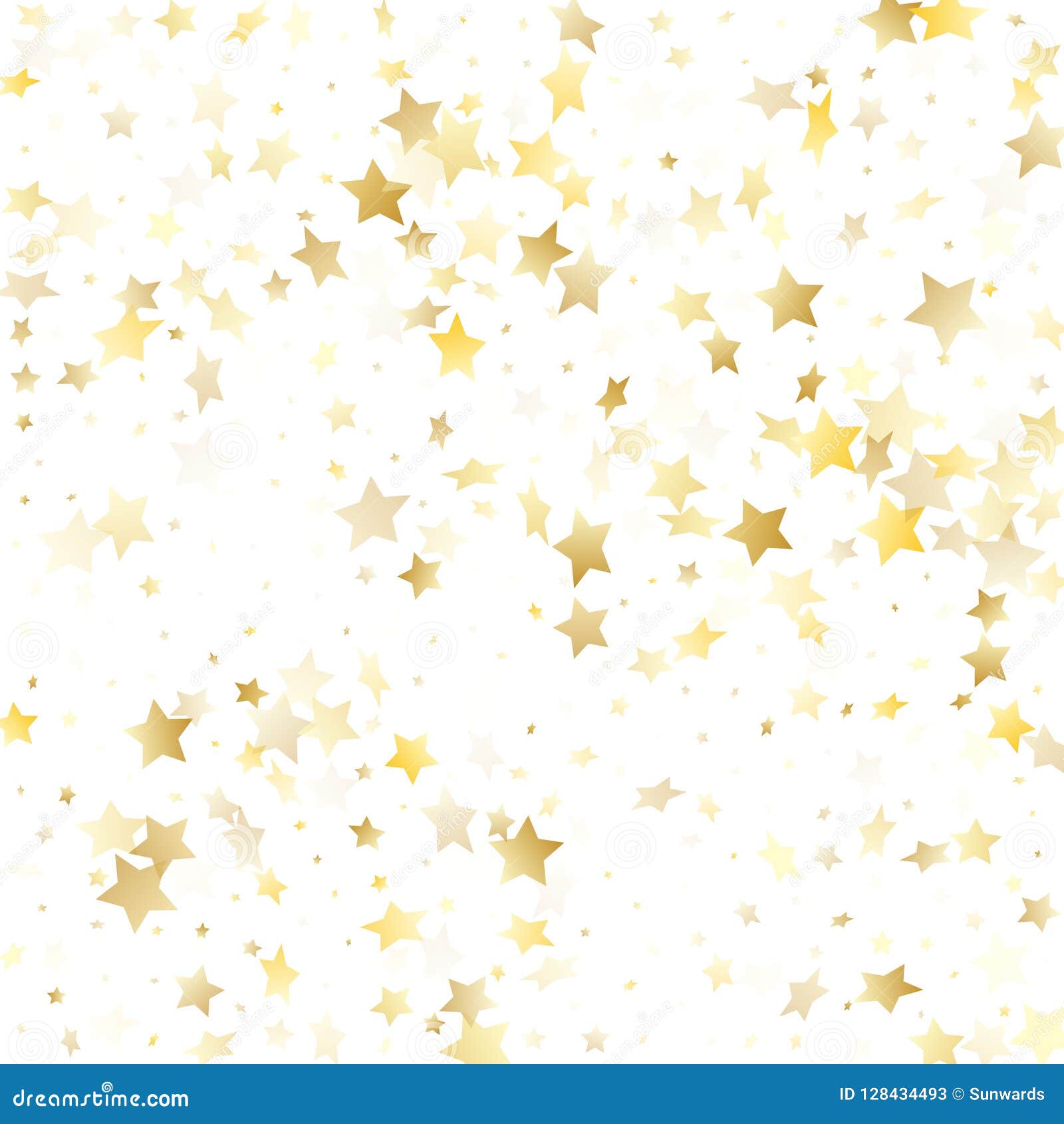Magic Gold Sparkle Texture Vector Star Background. Stock Vector ...