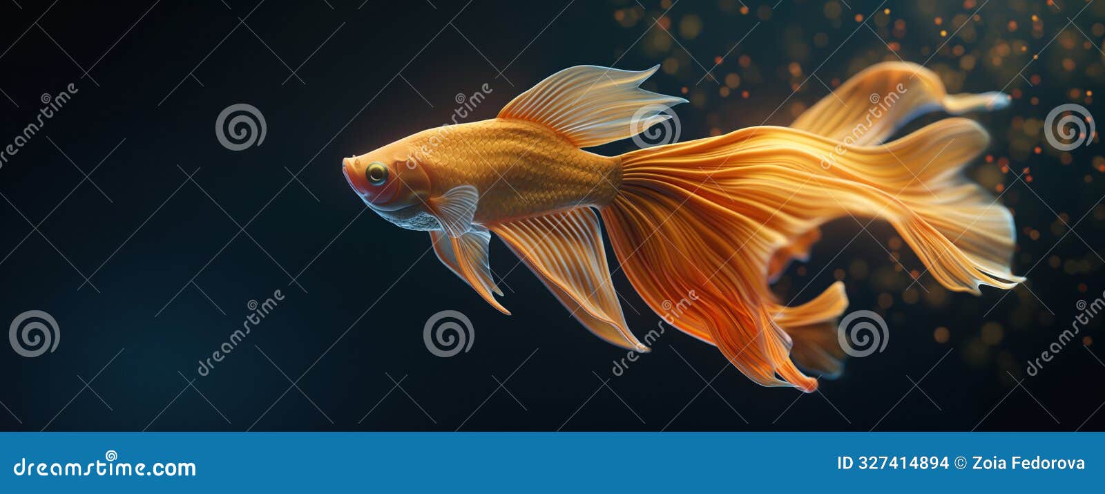 Magic Golden Fish stock photo. Image of animal, cute - 327414894