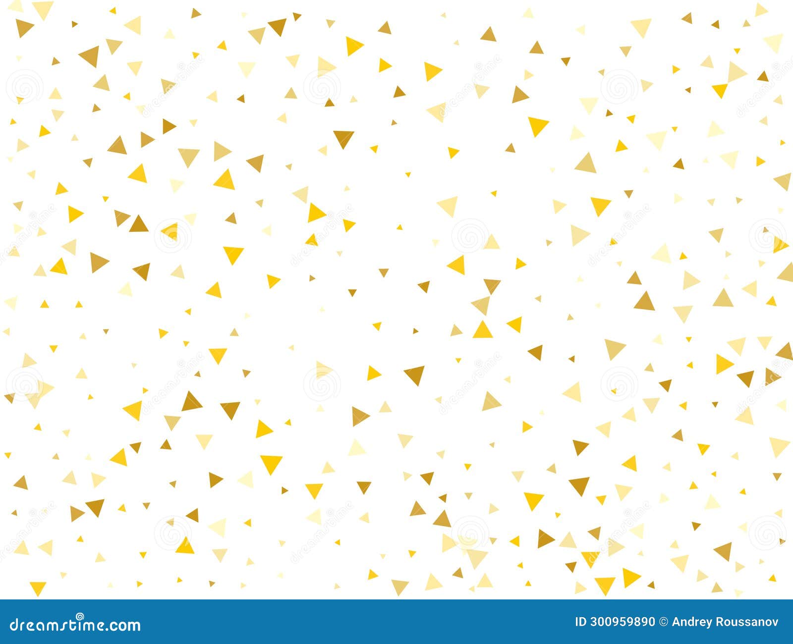 Magic Golden Triangular Confetti Background. Vector Illustration Stock ...