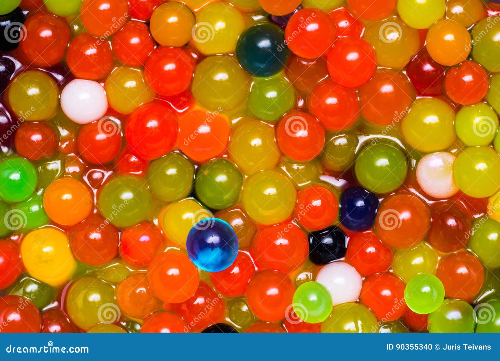 Magic Growing Colorful Jelly Balls Stock Photo - Image of circular ...