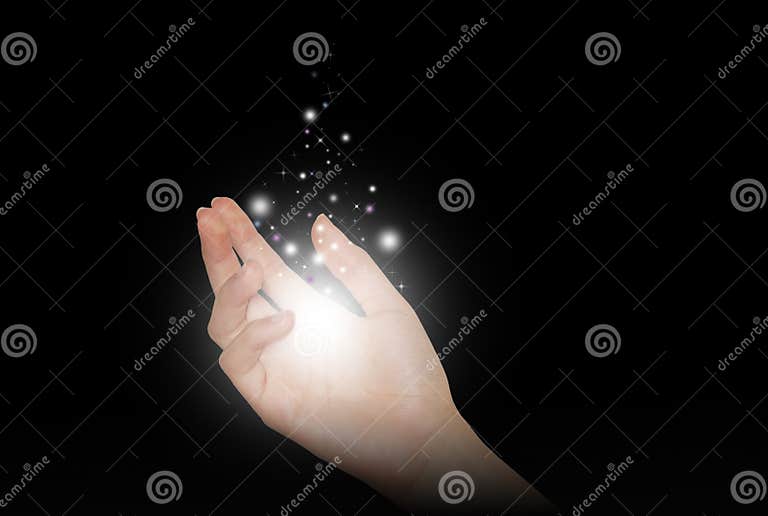 Magic Hand stock image. Image of optimism, fingers, particles - 15631893