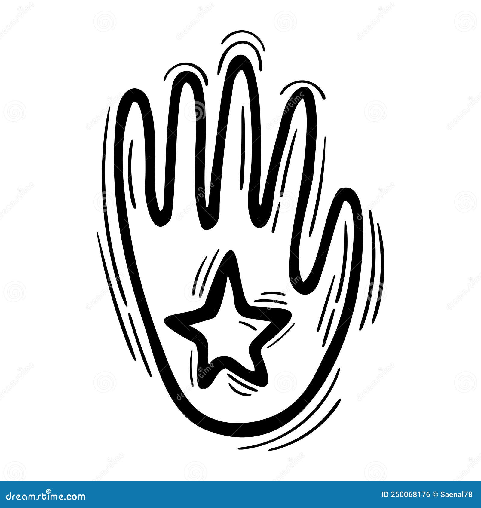 Magic Hand. Astrology. Mystical Element Stock Vector - Illustration of ...