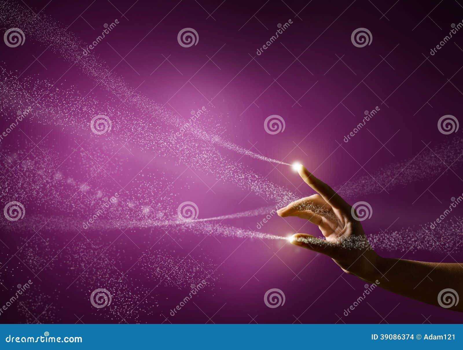 Magic Hand With Ascending Smoke Stock Image | CartoonDealer.com #4959307