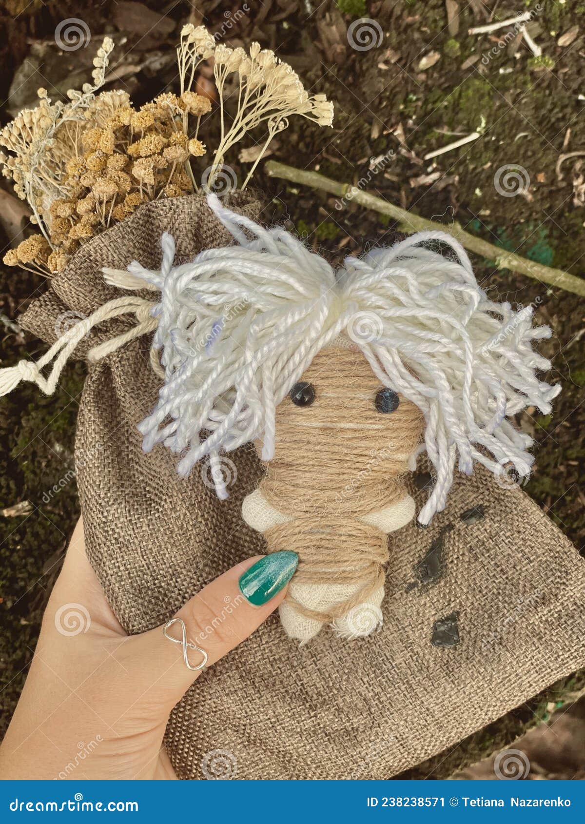 Magical Voodoo Doll, Esoteric and Magic Concept Stock Image - Image of ...