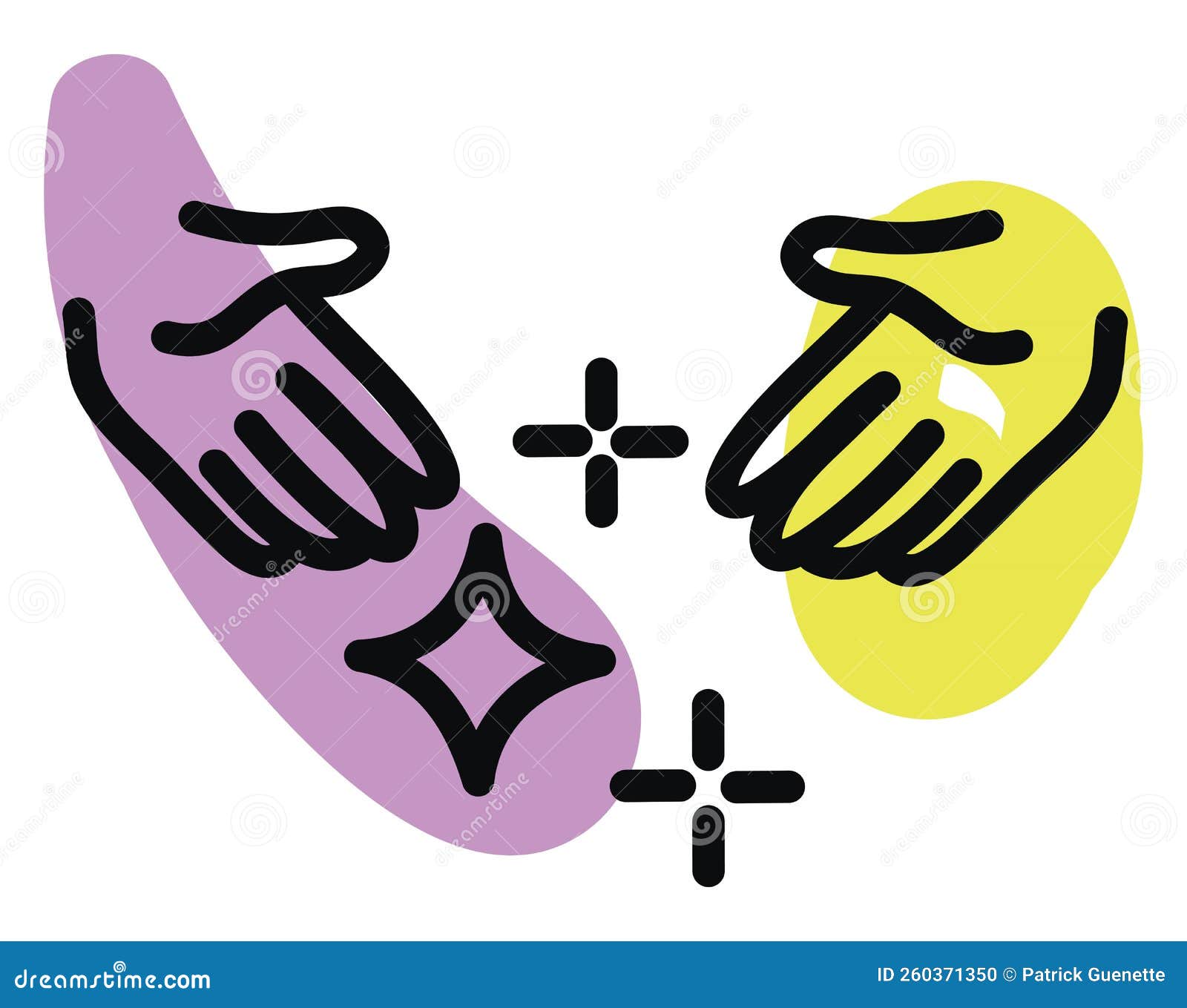 Magic hands, icon stock vector. Illustration of open - 260371350