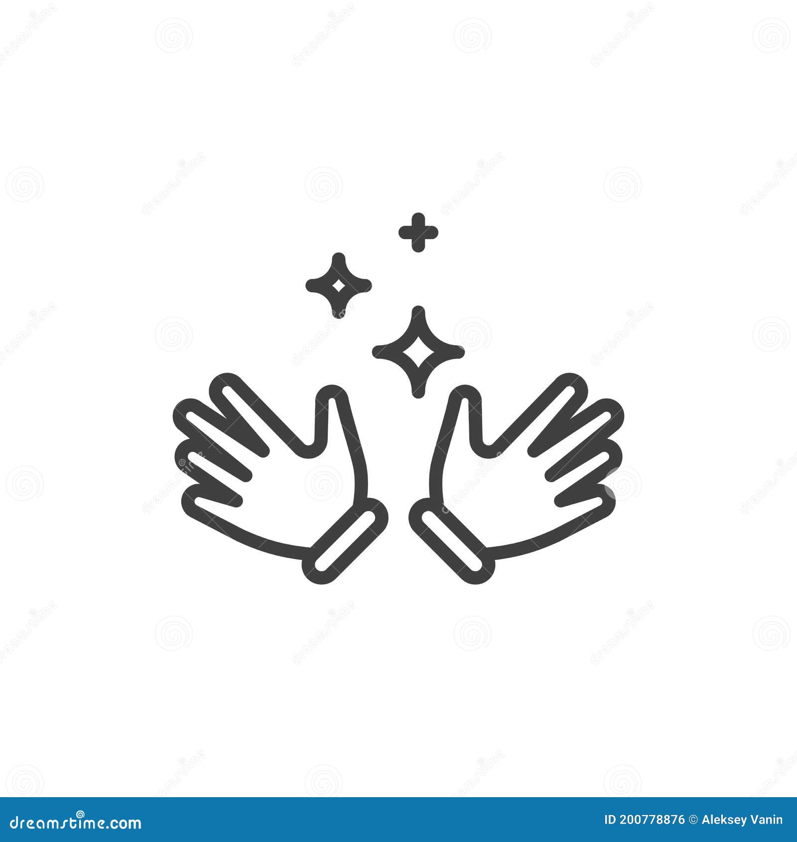 Magic Hands Vector Magician Or Illusionist Holding Magical Wand Or Glow ...