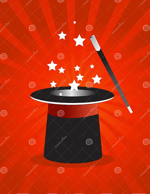Magic hat stock vector. Illustration of show, empty, theater - 13035389