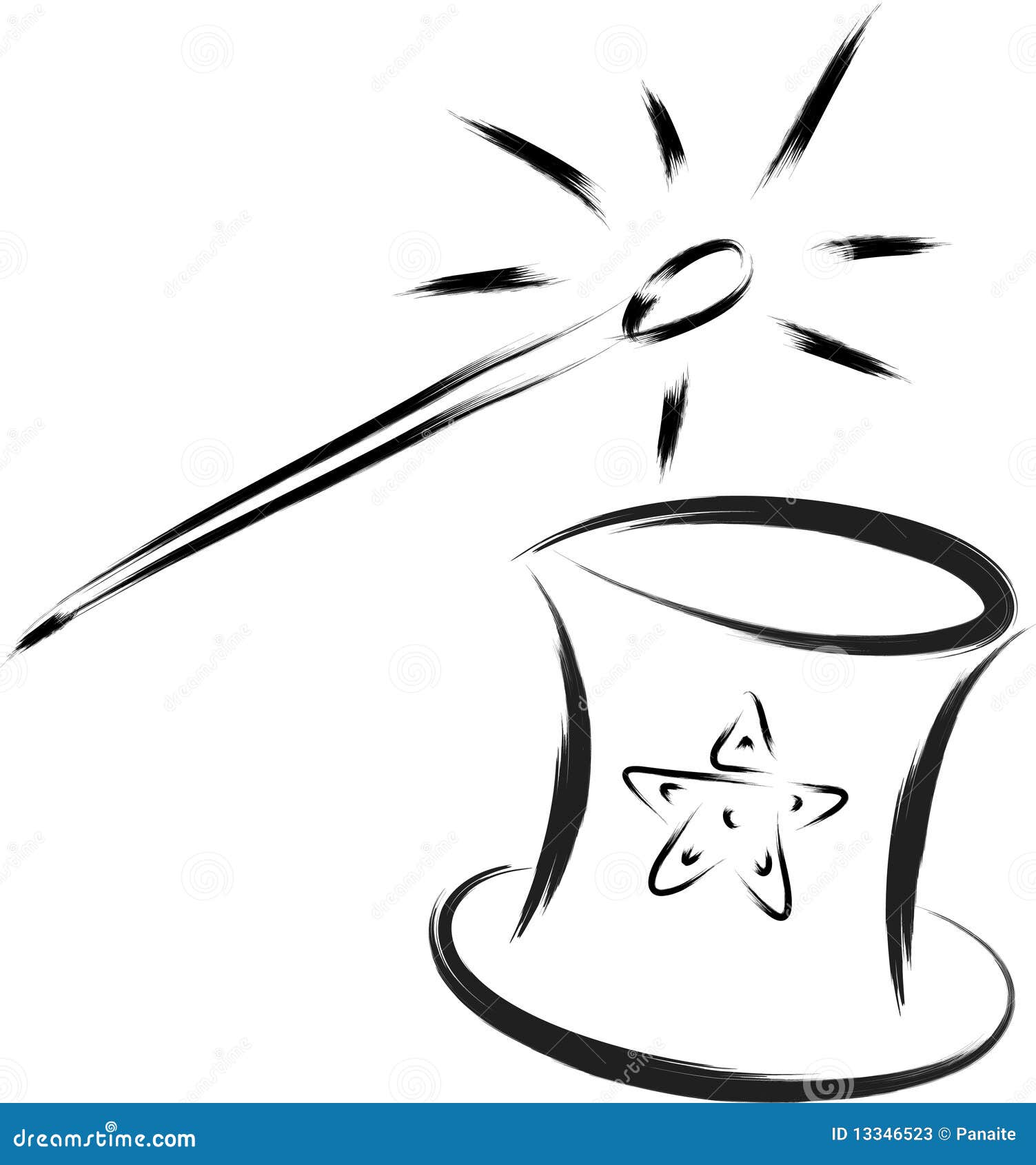 Magic hat stock vector. Illustration of metaphor, magic - 13346523
