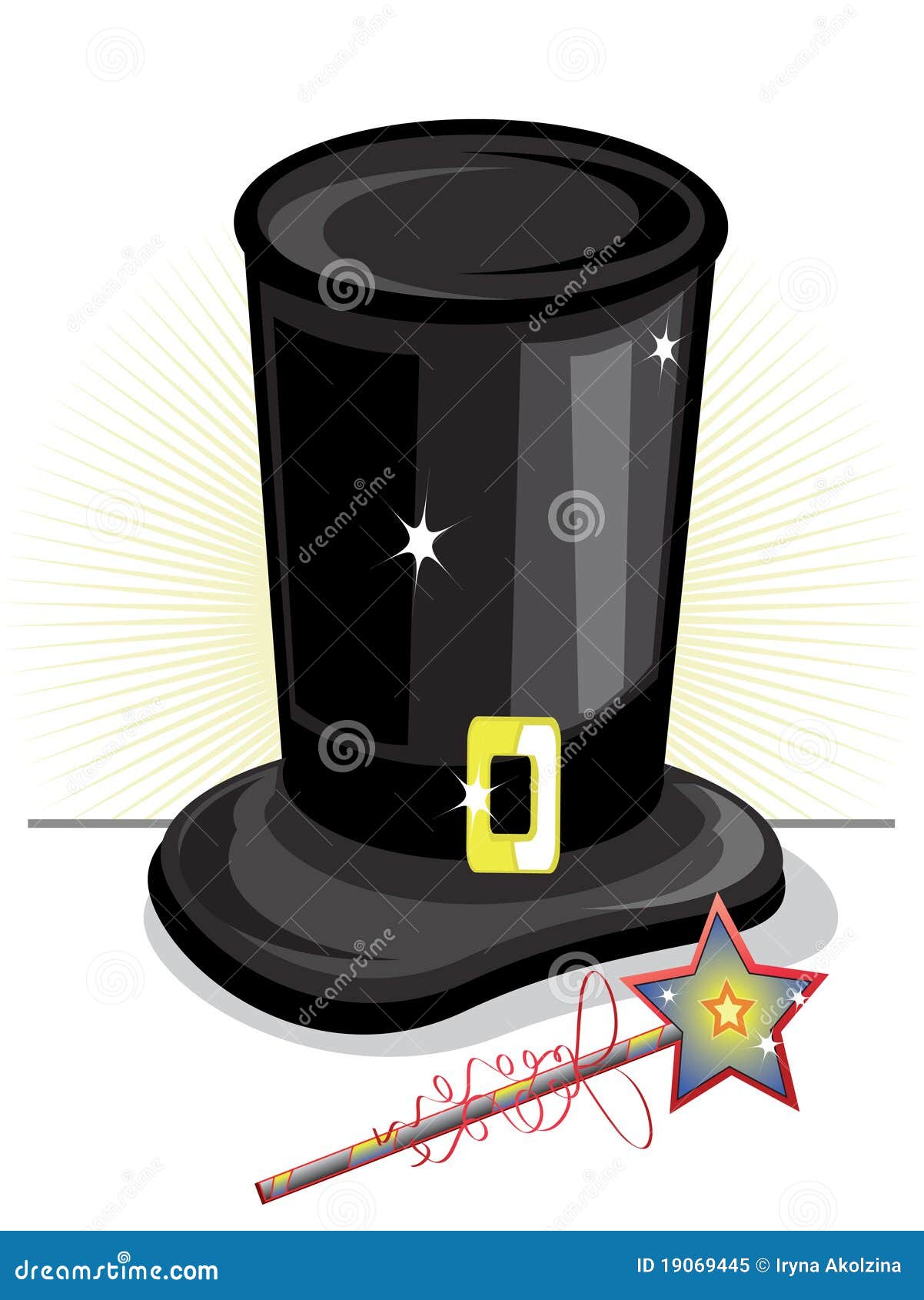 Magic hat stock vector. Illustration of magic, entertainment - 19069445
