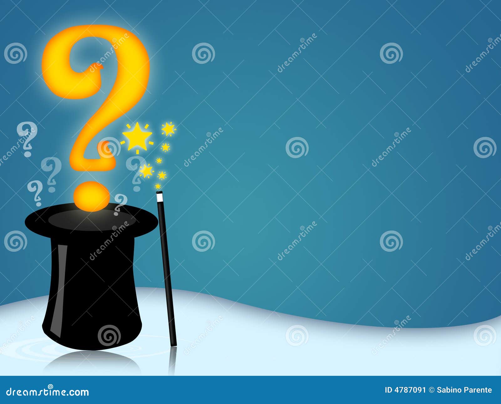 Magic hat stock illustration. Illustration of wand, fiction - 4787091