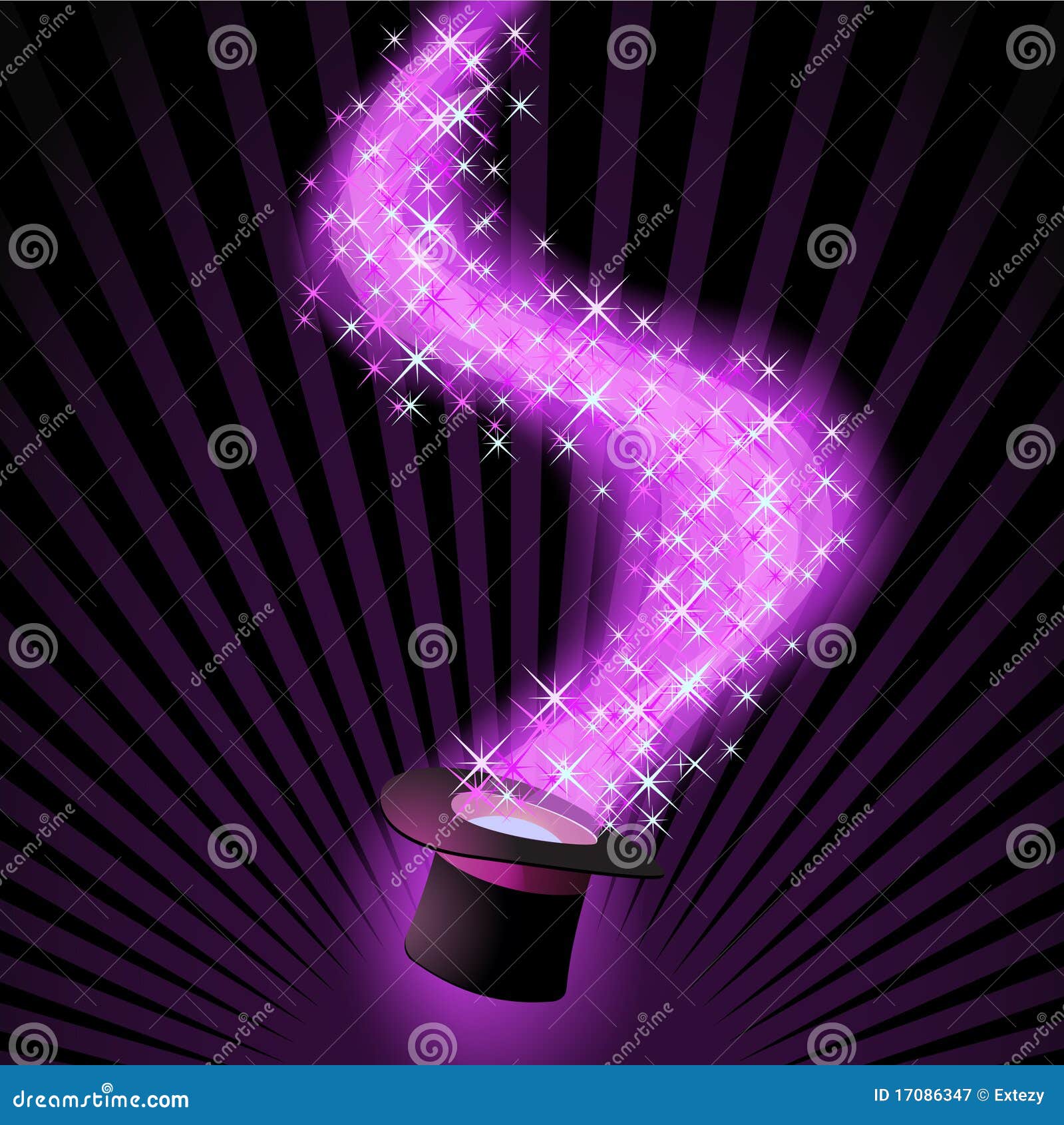 Magic Hat - Abstract Background Vector Stock Vector - Illustration of ...