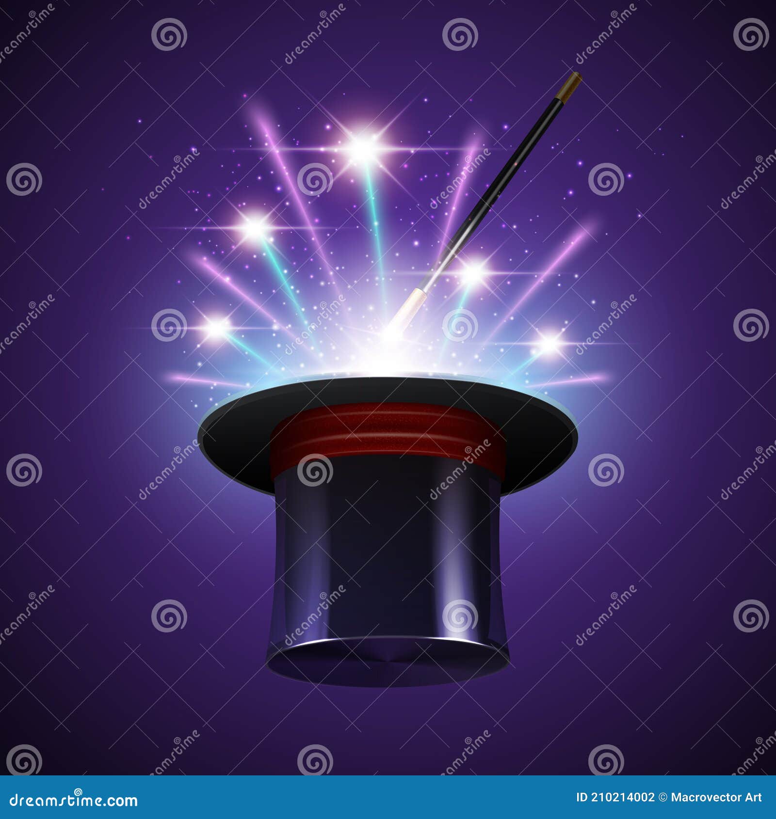 Magic Hat Background stock vector. Illustration of element - 210214002