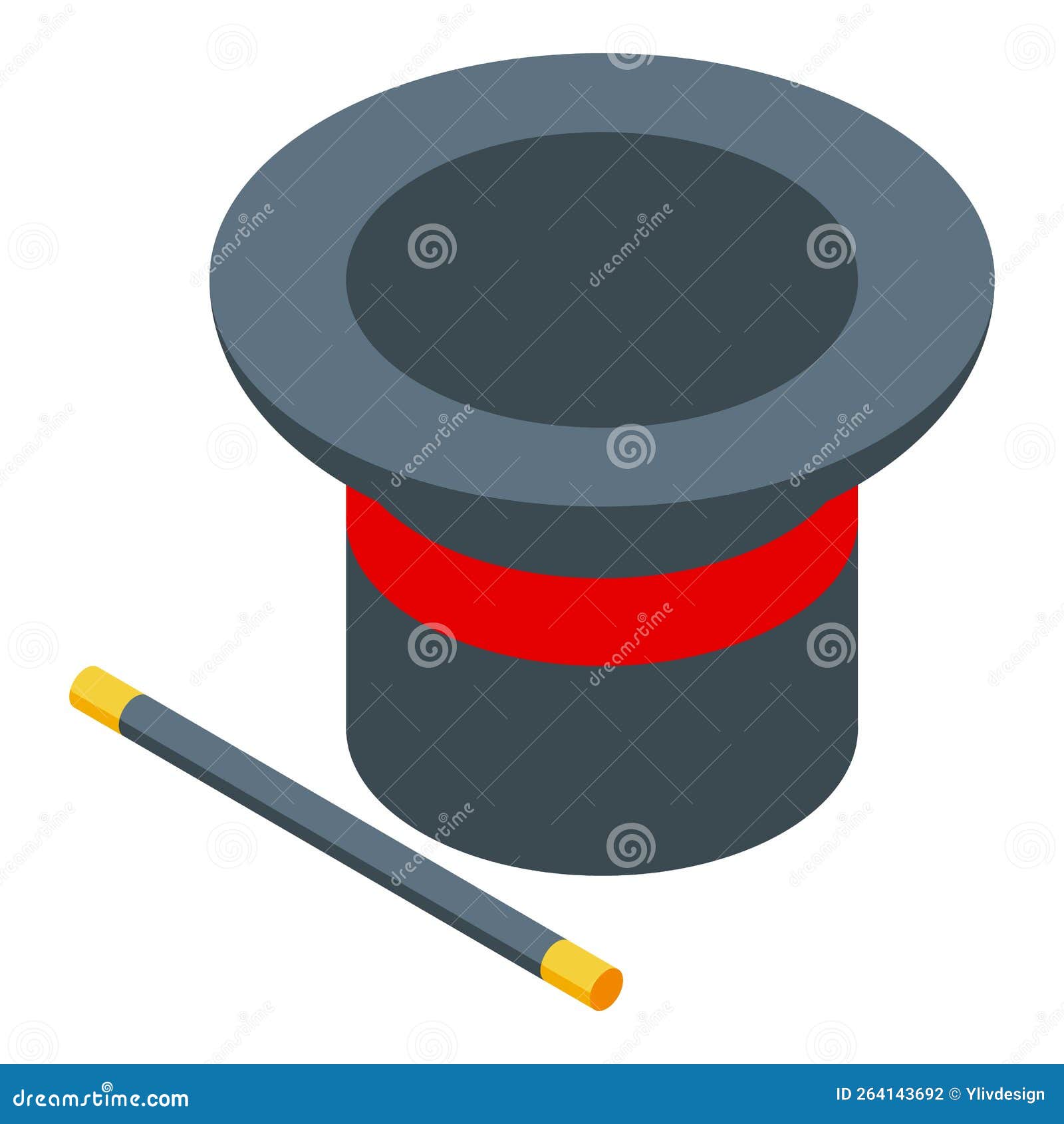 Magic Hat Icon Isometric Vector. Top Cap Stock Vector - Illustration of ...