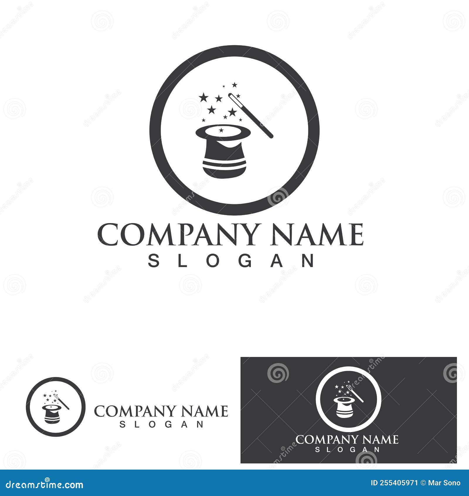 Magic hat logo vector icon stock vector. Illustration of design - 255405971