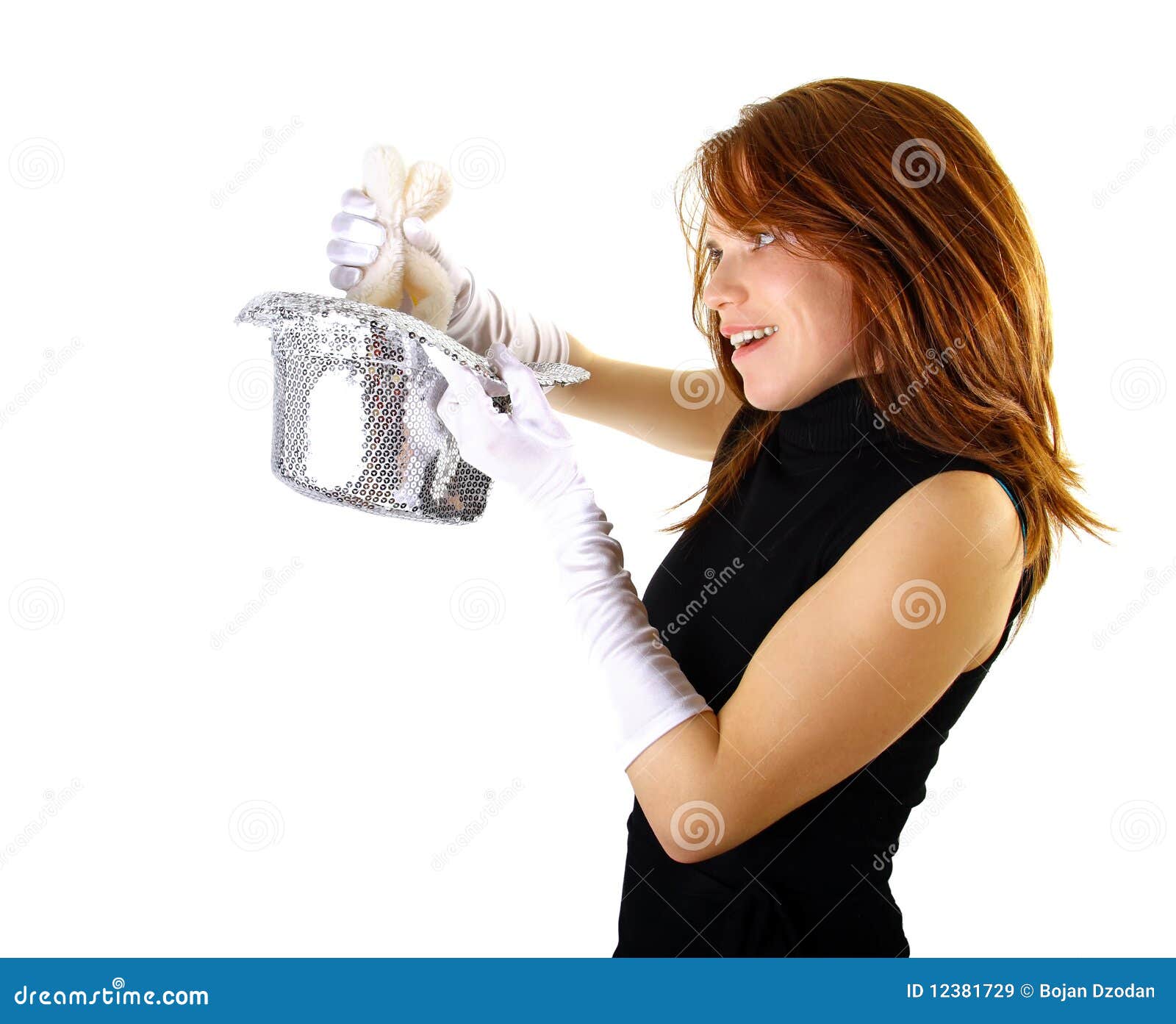 Magic hat and rabbit stock image. Image of illusionist - 12381729