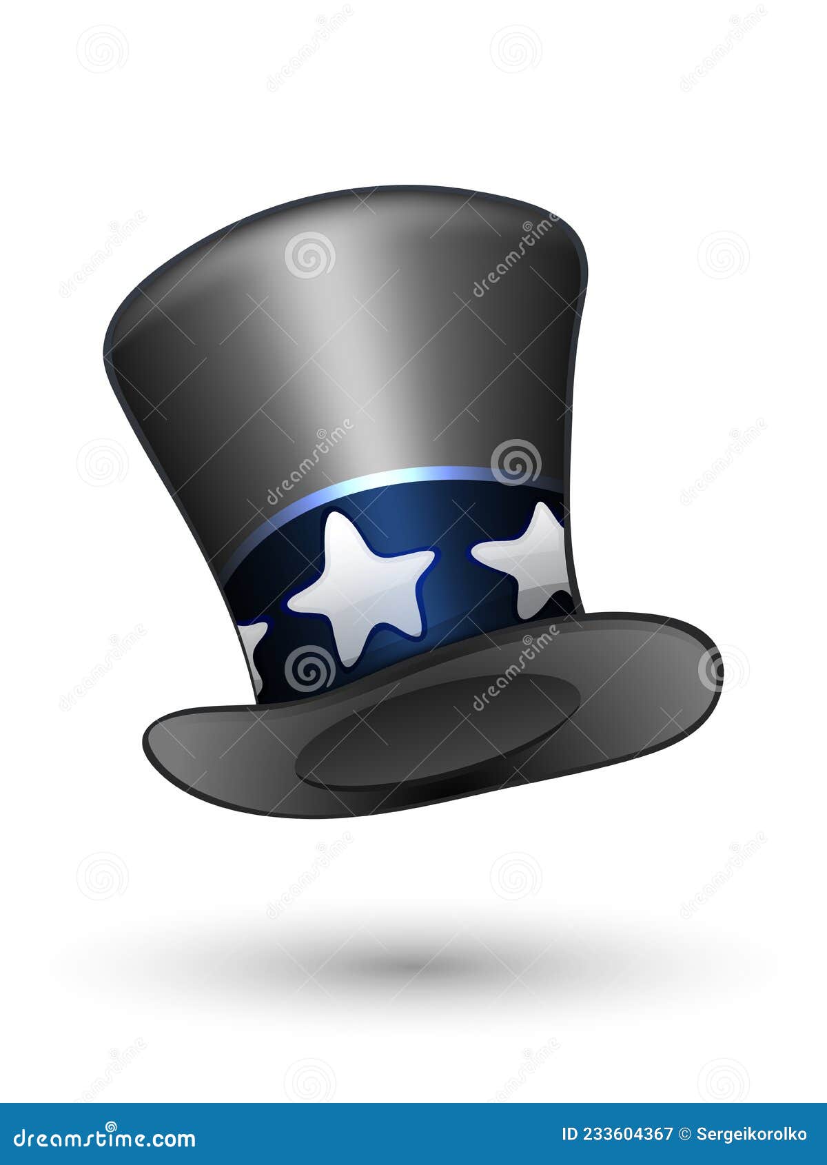 Magic Hat with Stars. Vector Illustration Stock Vector - Illustration ...