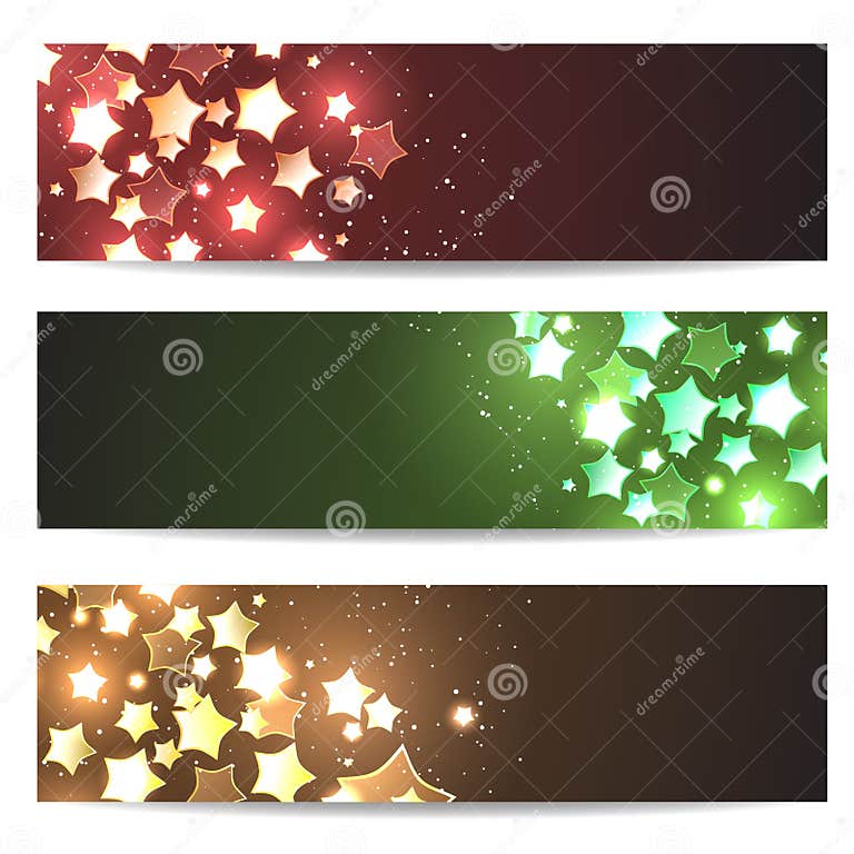 Magic Header Footer Flyer Collection Stock Vector - Illustration of ...