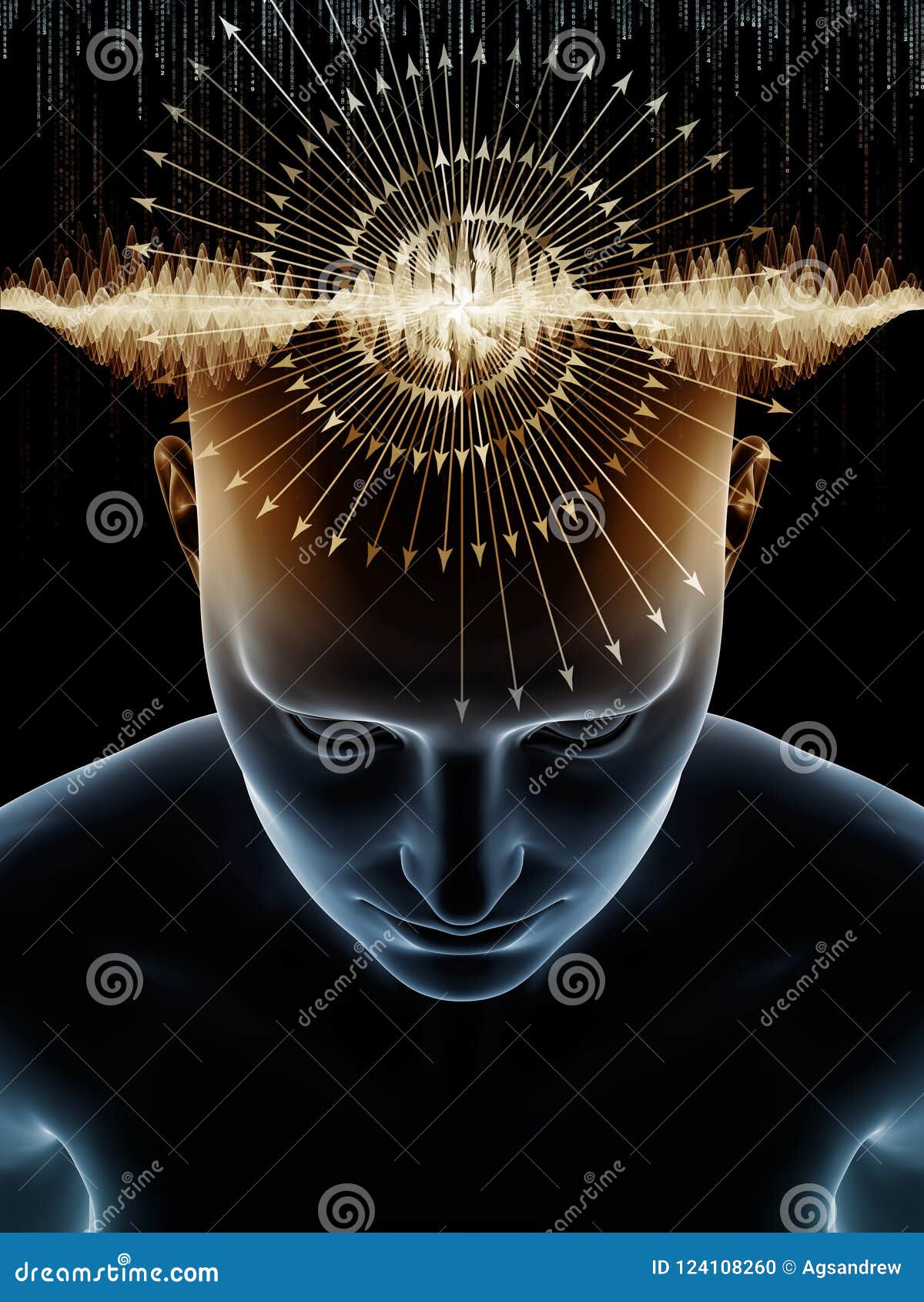 Magic of Human Mind stock illustration. Illustration of mind - 124108260