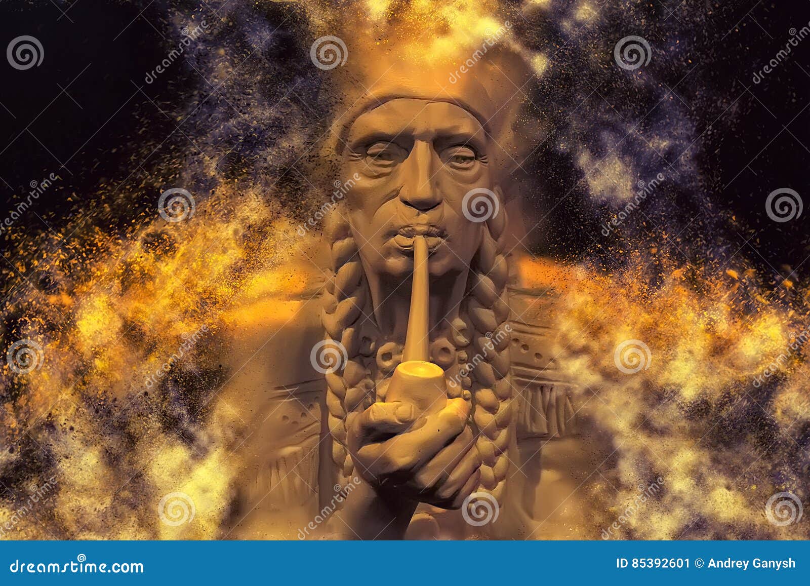 The Magic Indian stock image. Image of bohemian, bright - 85392601