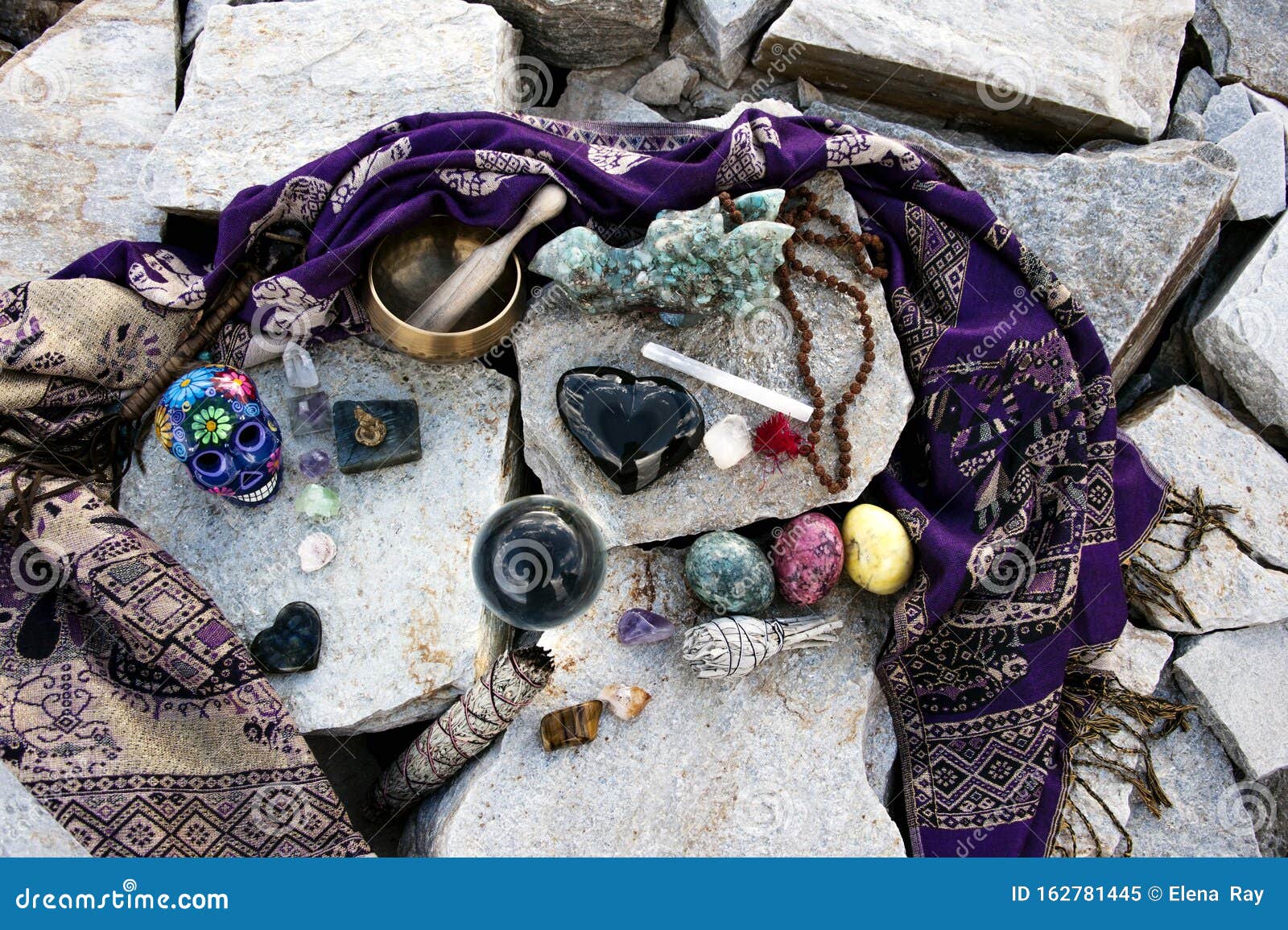 Outdoors Magic Altar stock image. Image of alternative - 162781445