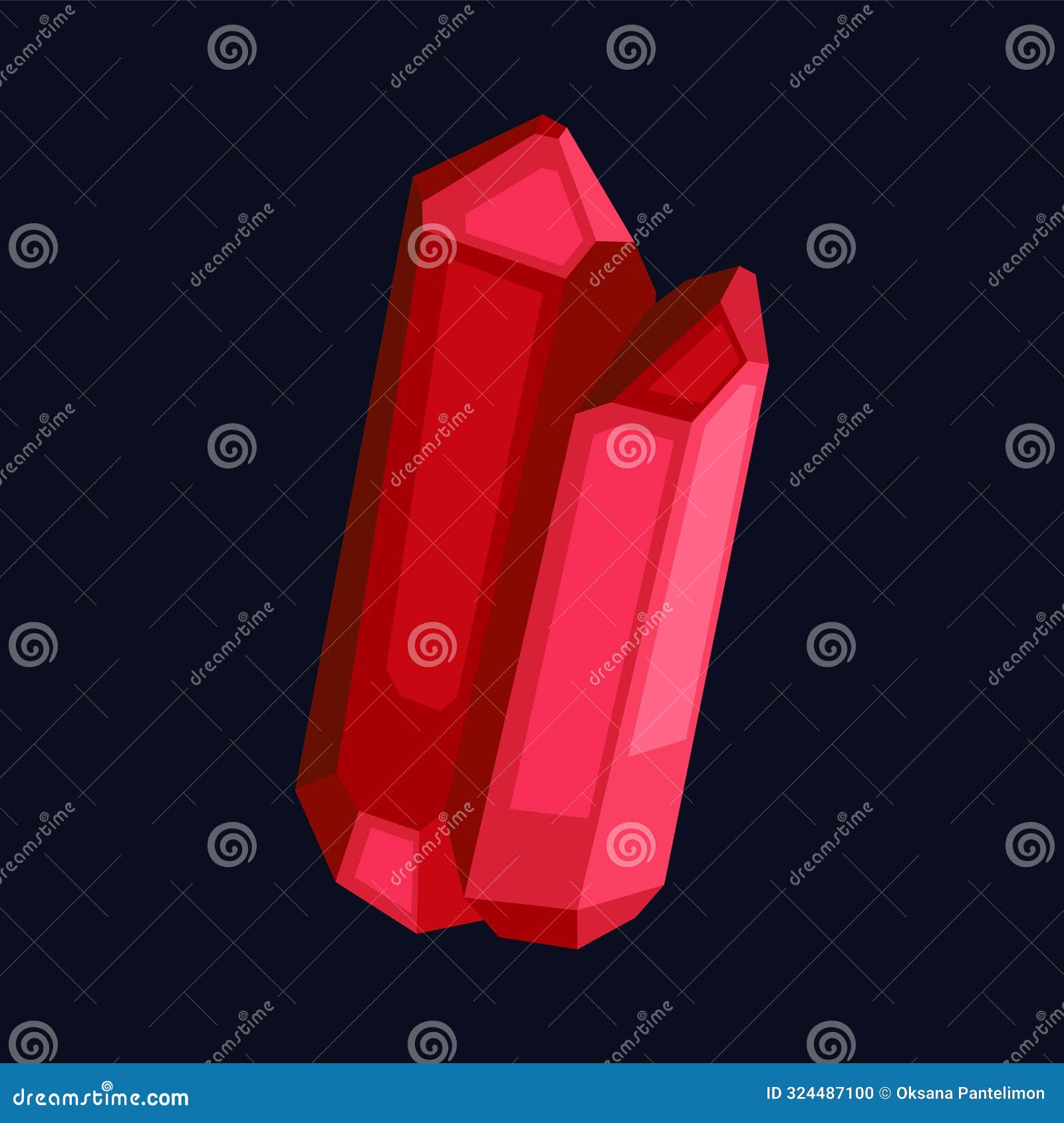 Magic Jewel Crystal or Gemstone. Cartoon Illustration Stock ...