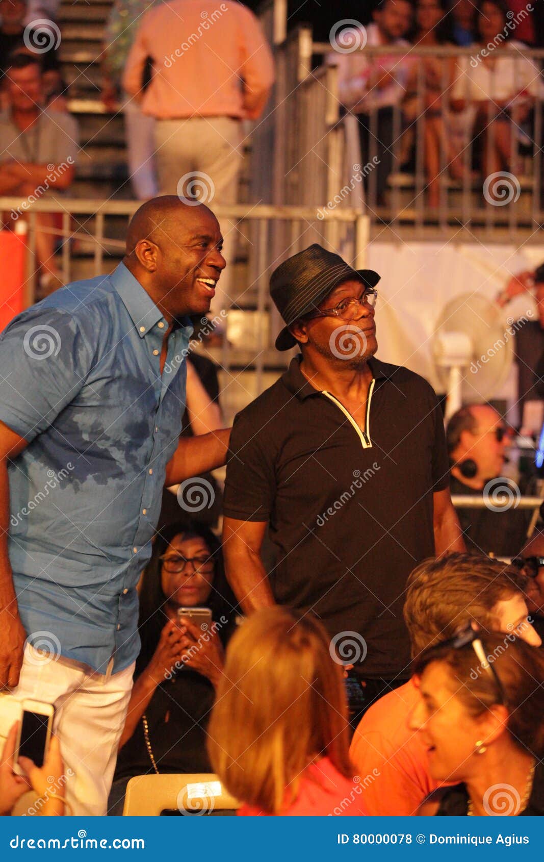 Magic Johnson Und Samuel L Jackson Redaktionelles Stockfoto - Bild von ...