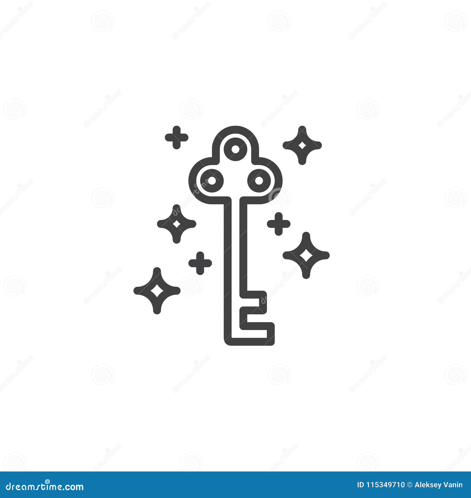 Magic key outline icon stock vector. Illustration of outline - 115349710 Magic key outline icon stock vector. Illustration of outline - 115349710