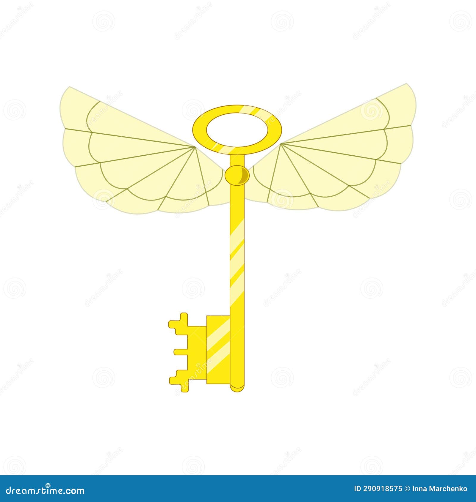 Magic Keys Fantasy Set. Cartoon Icons Collection. Vector Assets ...