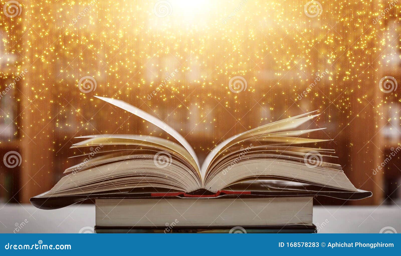 The Magic of Knowledge, the Opening of the Old Big Book in the Library ...