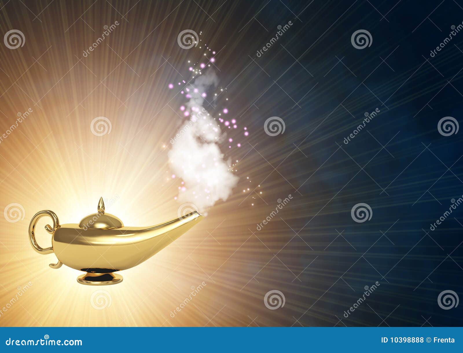 Magic lamp stock illustration. Illustration of light - 10398888