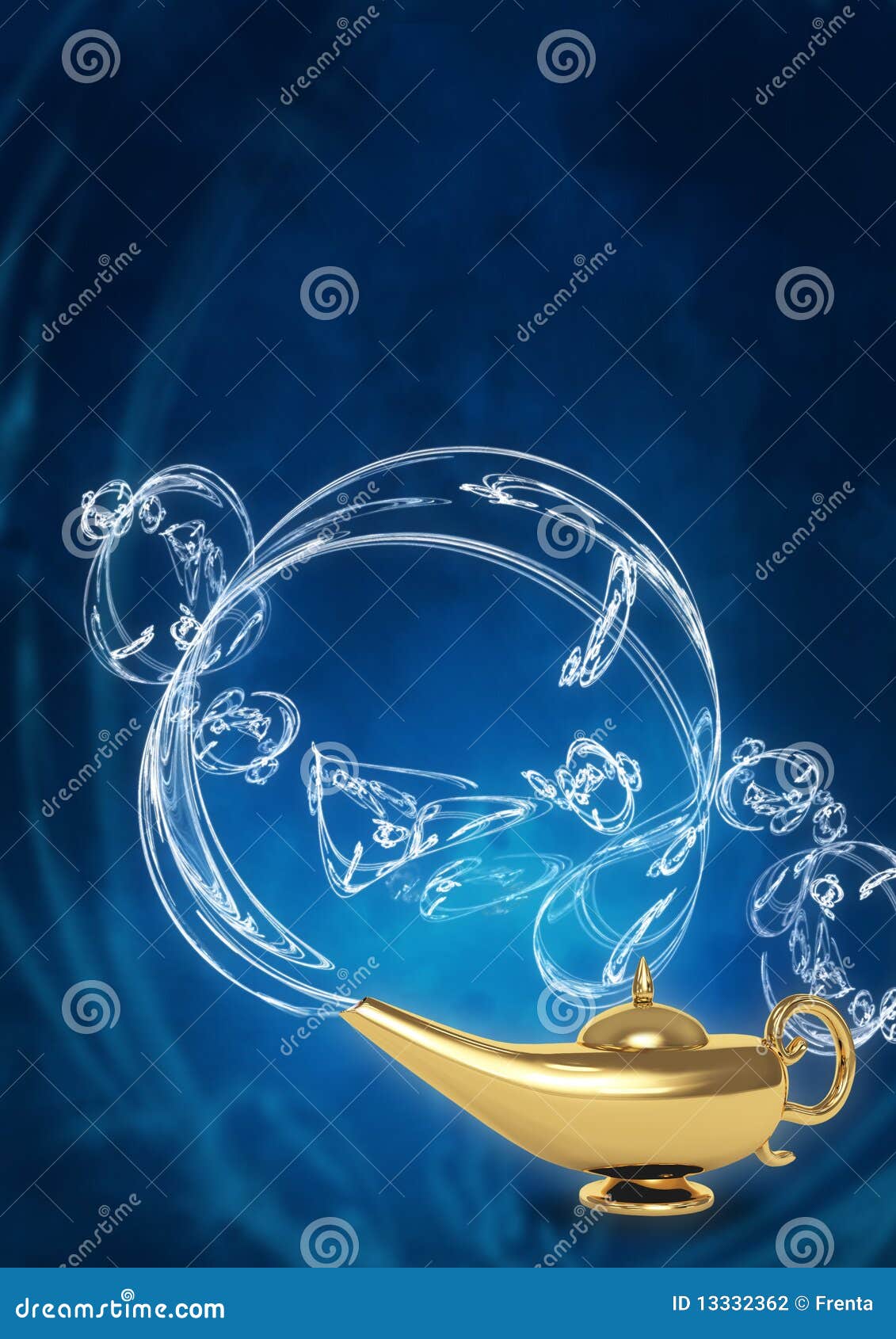 Magic lamp stock photo. Image of blue, aspiration, fairy - 13332362