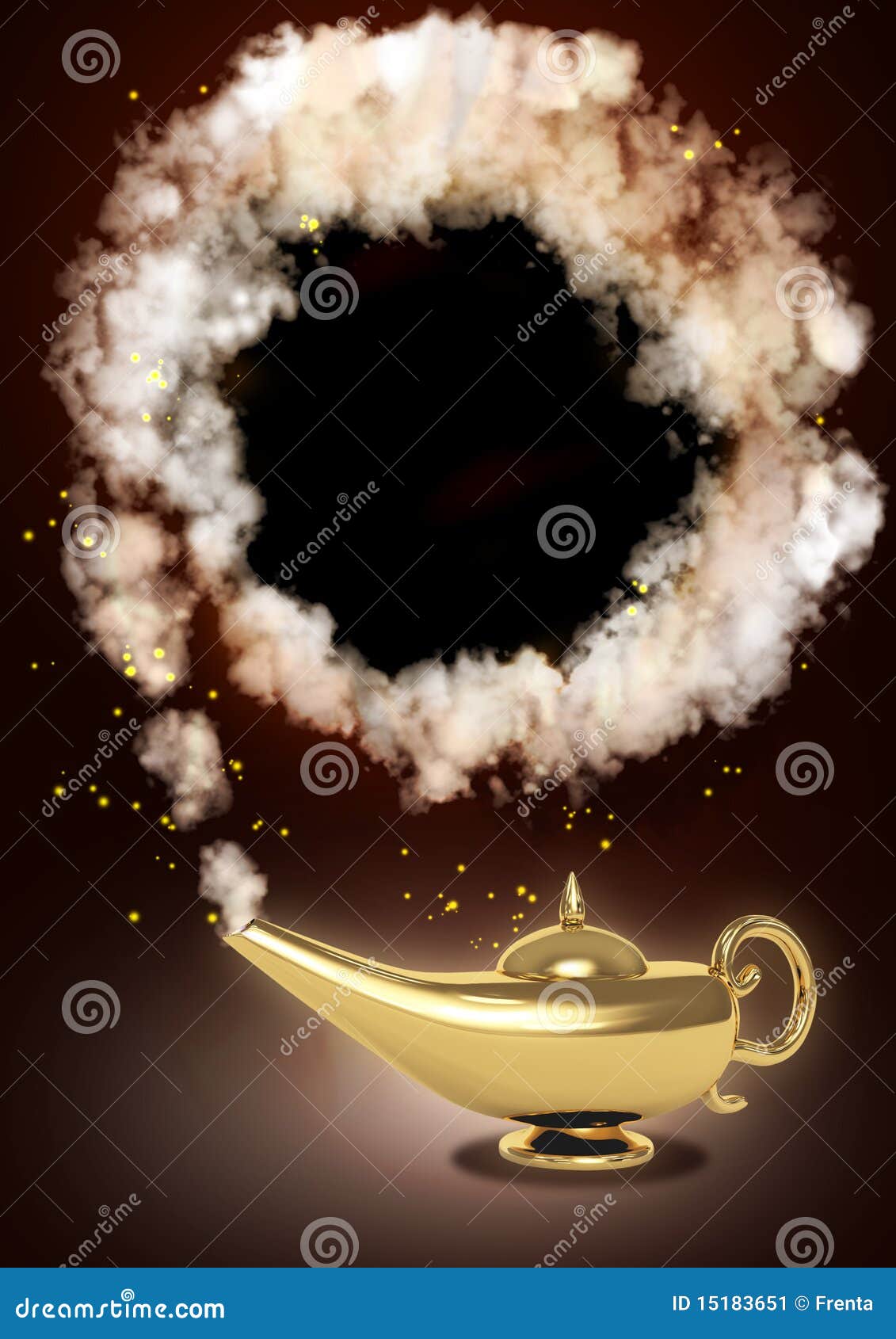 Magic lamp stock illustration. Illustration of background - 15183651