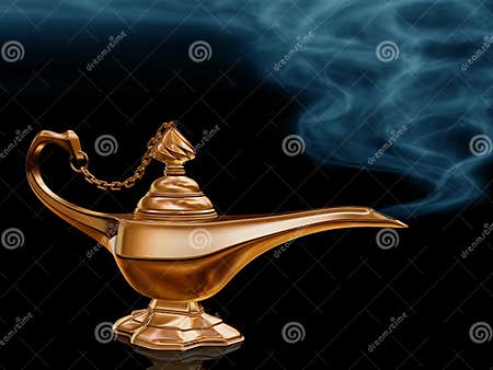 Magic Lamp stock illustration. Illustration of myth, pantomime - 22371074