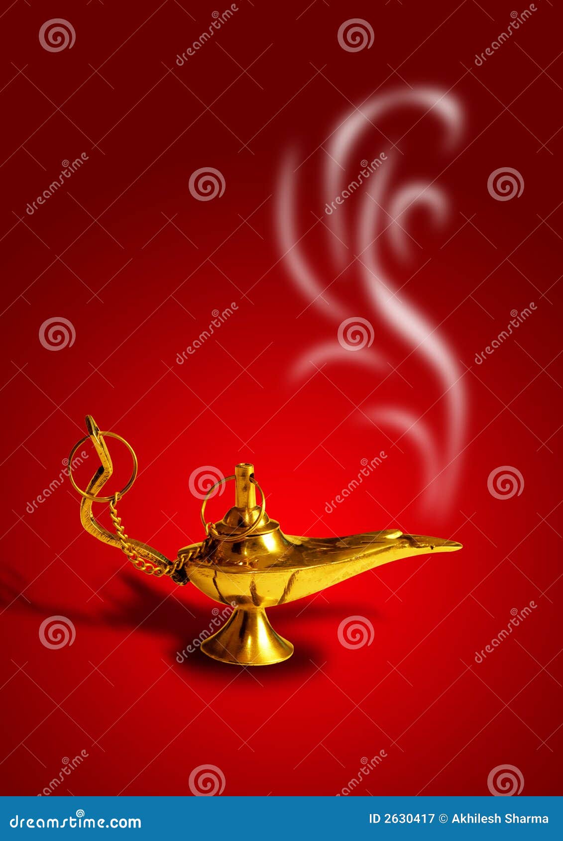 Magic Lamp Silhouette Isolated On White Background. Vector Illustration ...