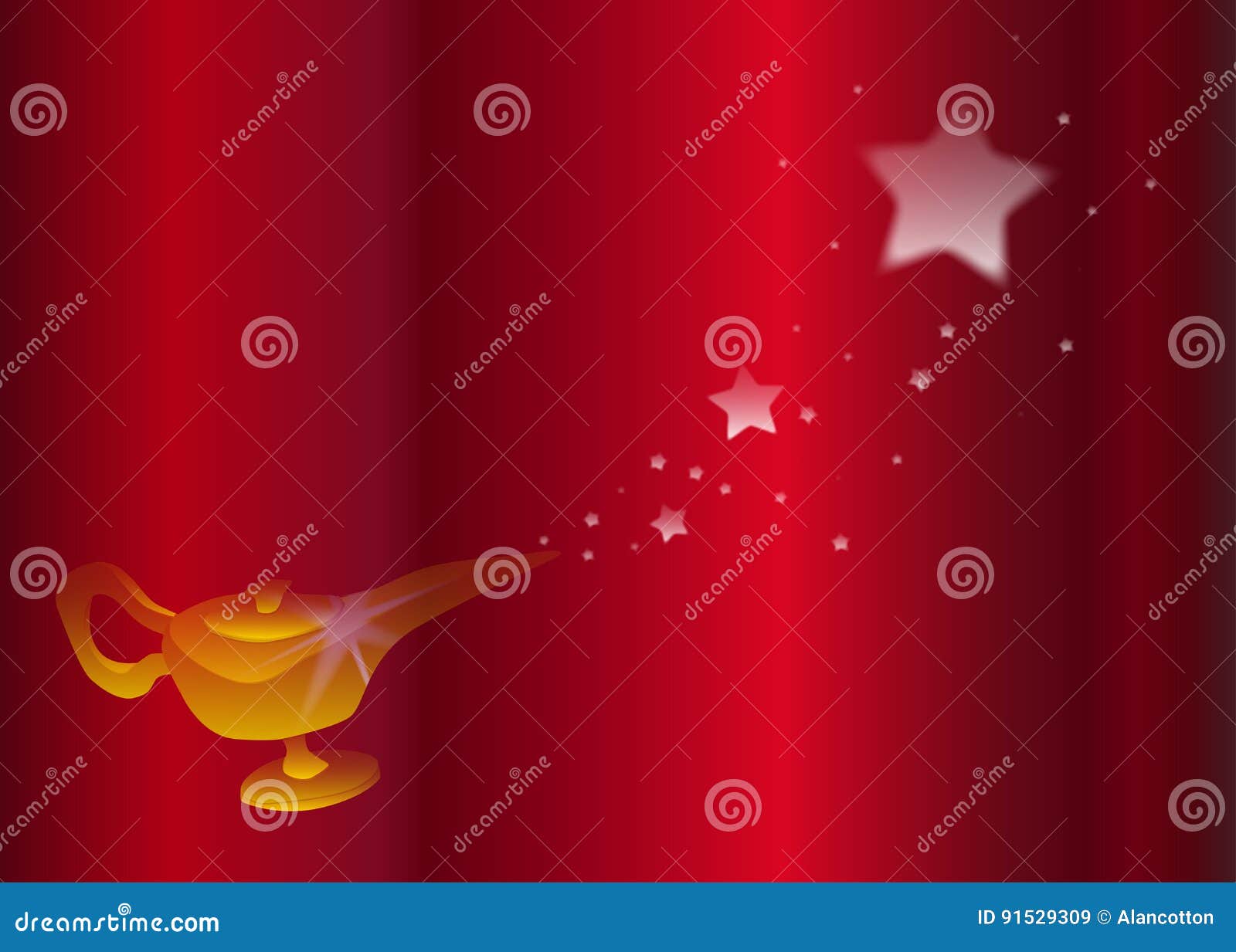 Magic Lamp Background stock vector. Illustration of vector - 91529309