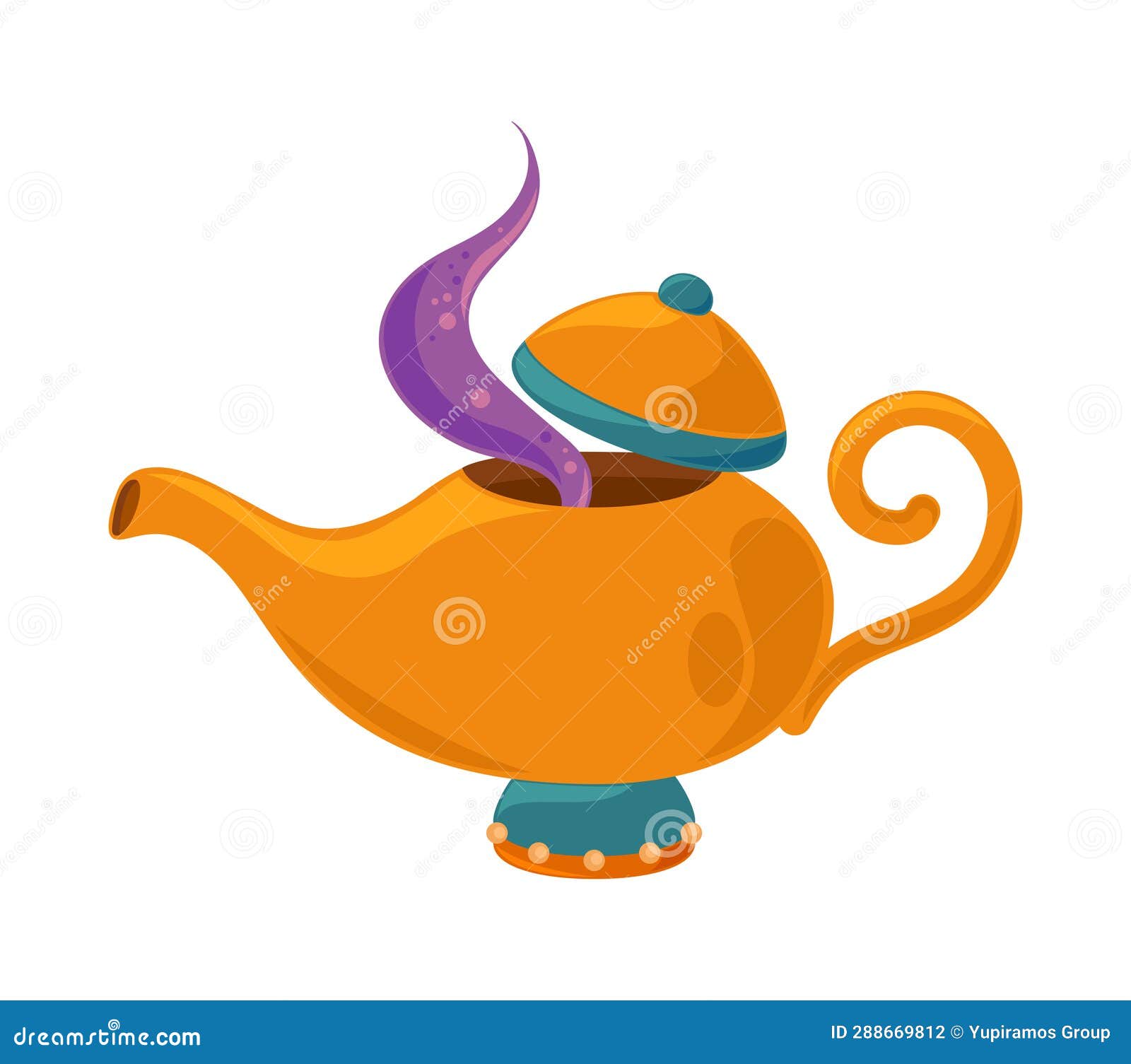 Magic lamp icon stock illustration. Illustration of magic - 288669812