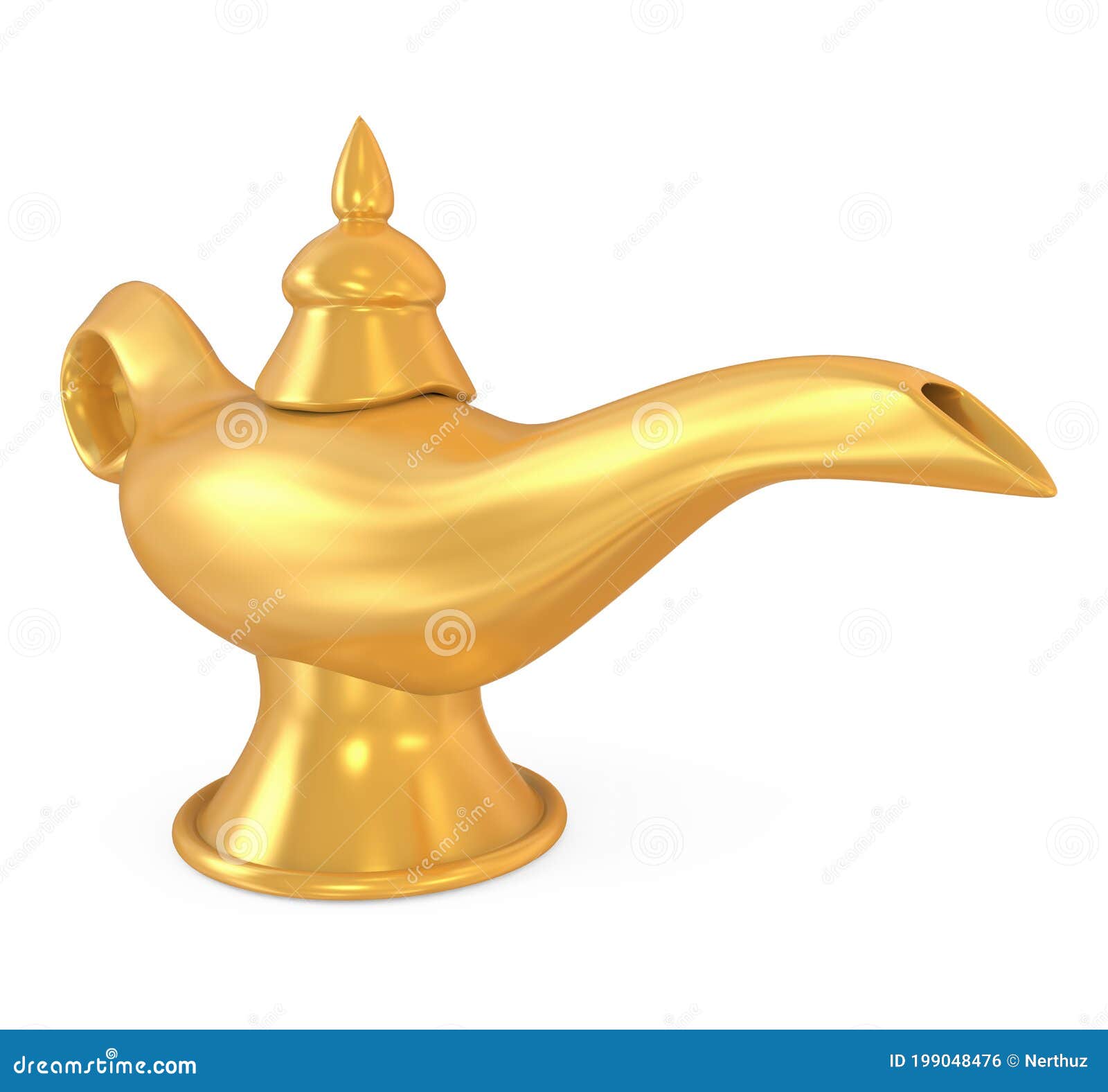 Magic Lamp Isolated stock illustration. Illustration of traditional ...