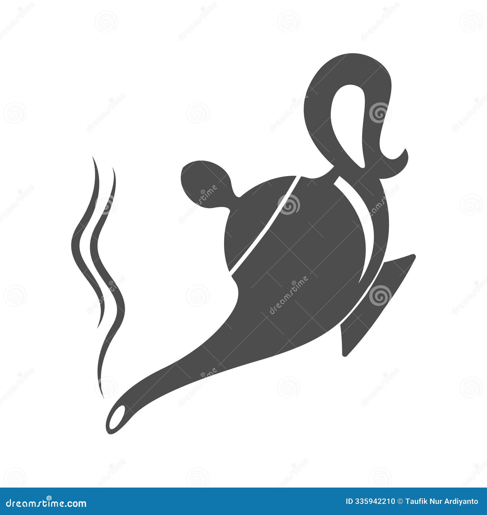 Magic Lamp Logo Icon Design Stock Vector - Illustration of aladdin ...