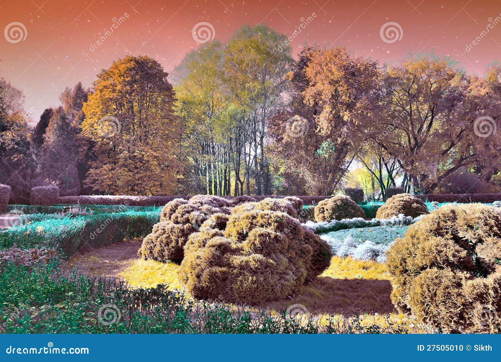 Magic Landscape Garden stock photo. Image of fresh, background - 27505010