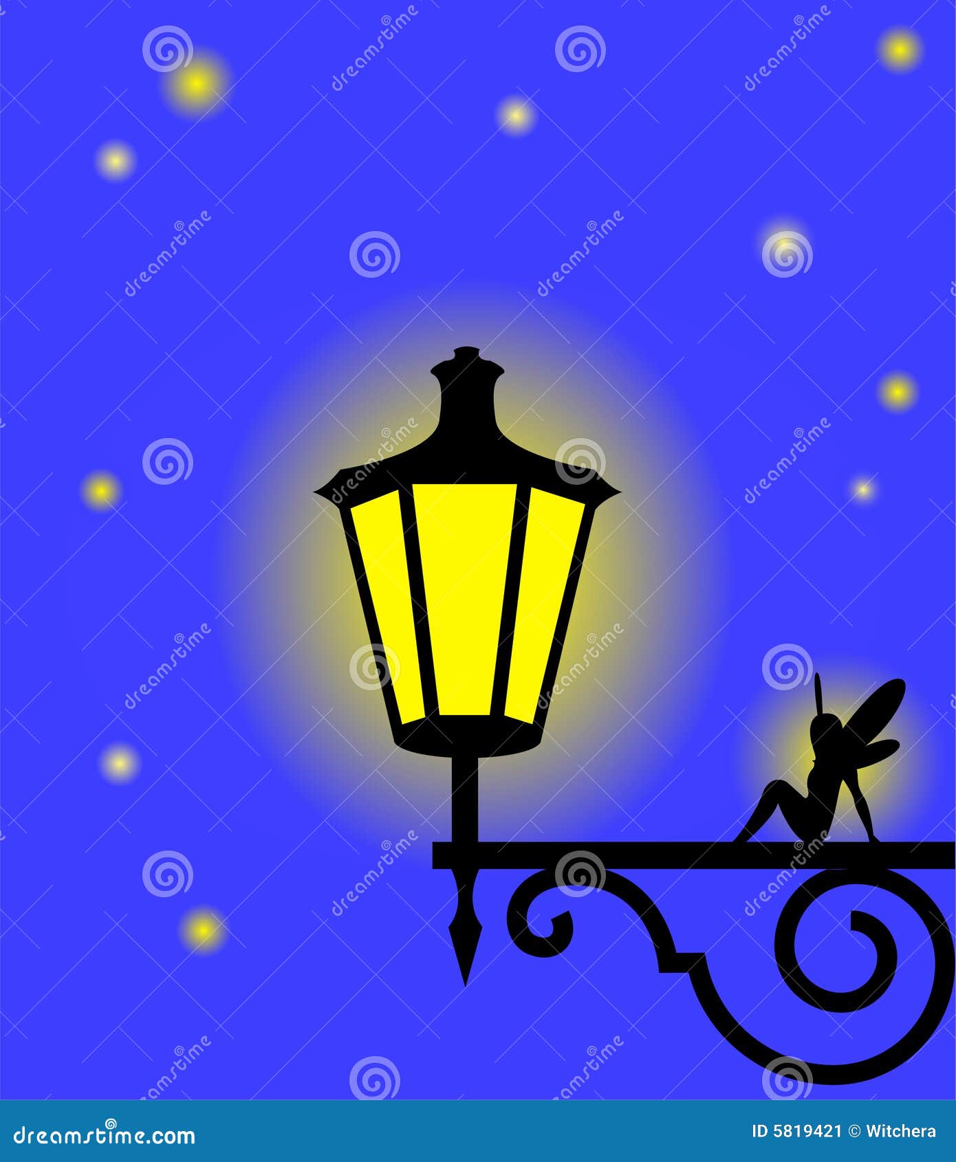 Magic lantern stock illustration. Illustration of black - 5819421