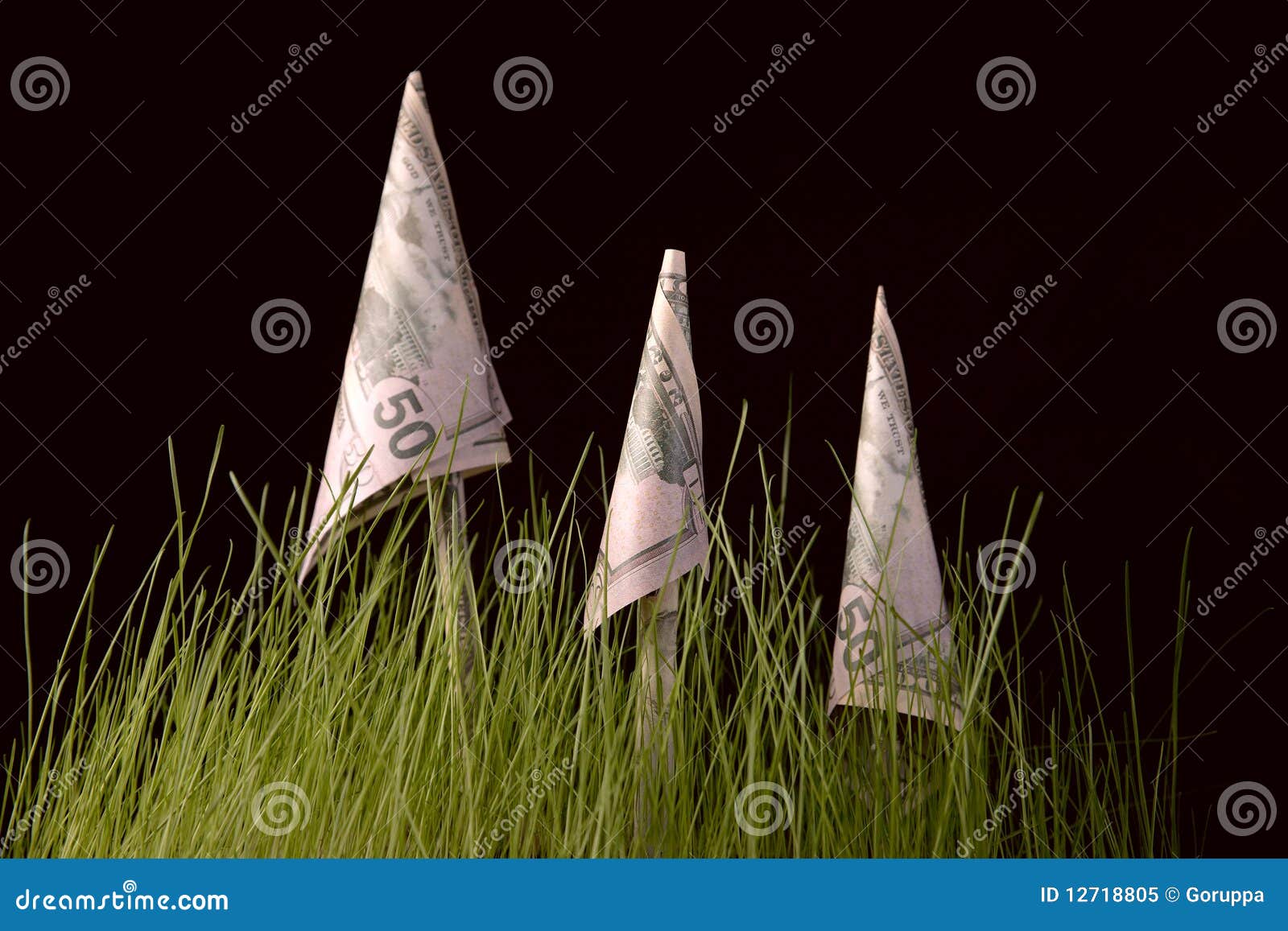 Magic lawn stock image. Image of money, abstract, nature - 12718805